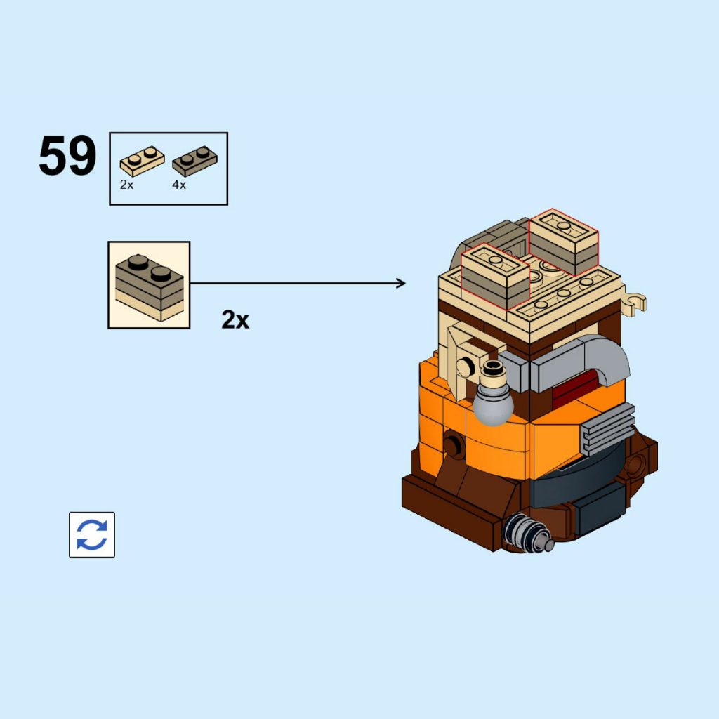 Boushh - Star Wars - Return of the Jedi - Lego Brickheadz Instructions