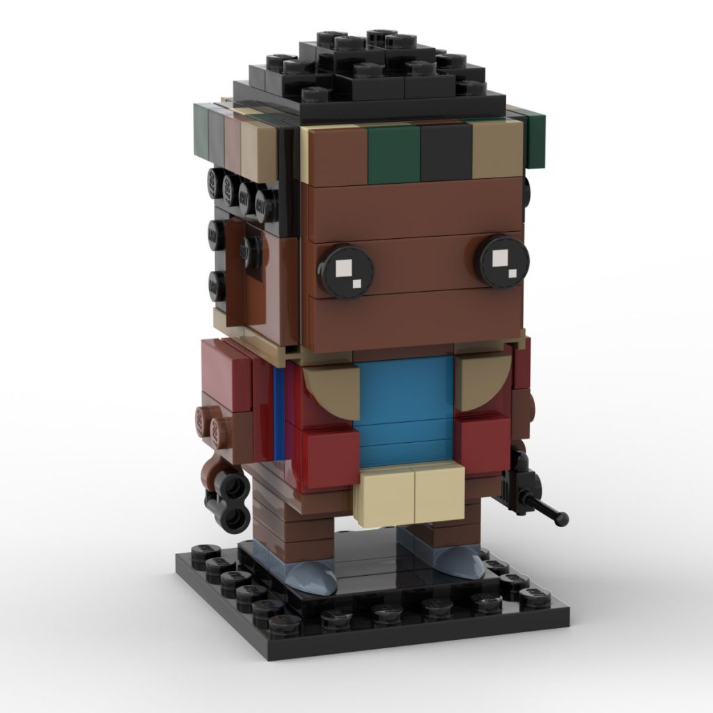 Custom Lego MOC Brickheadz Instructions - Lucas Stranger Things