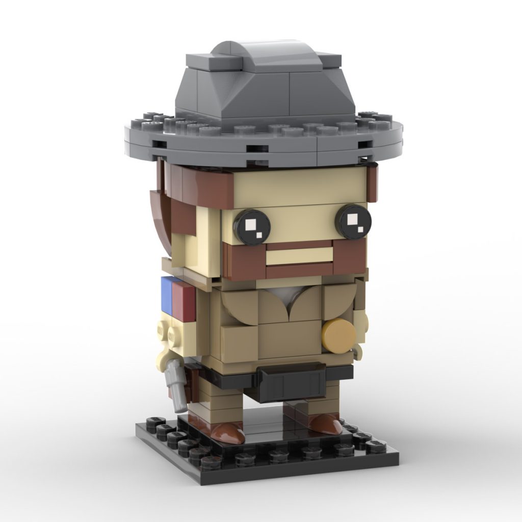 Custom Lego MOC Brickheadz Instructions - Lucas Stranger Things