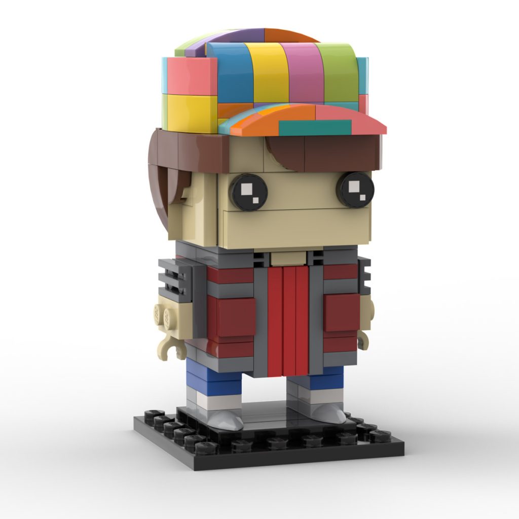Custom Lego Marty McFly Back to the Future MOC Brickheadz
