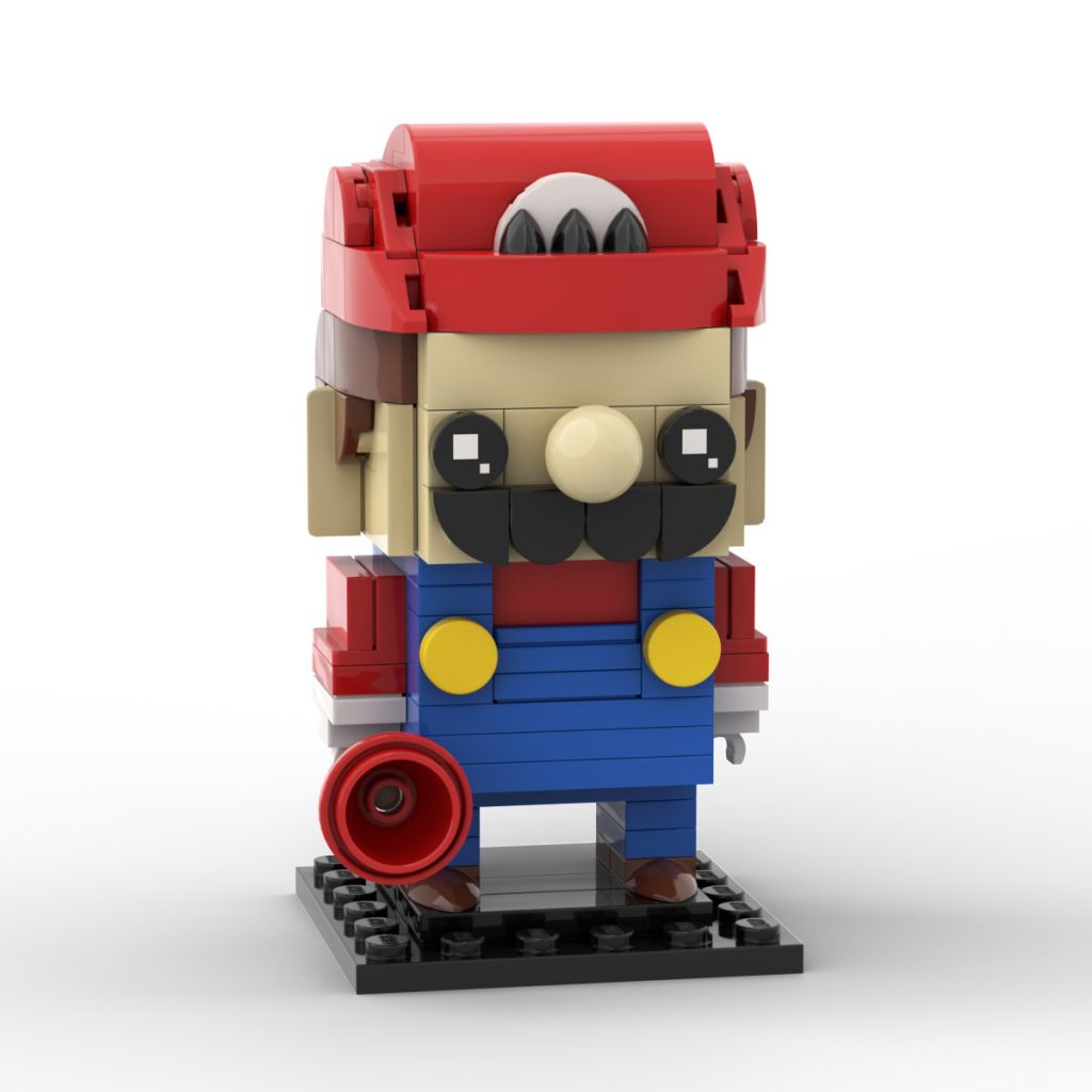 Mario Lego custom Brickheadz Instructions - Super Mario Bros Nintendo