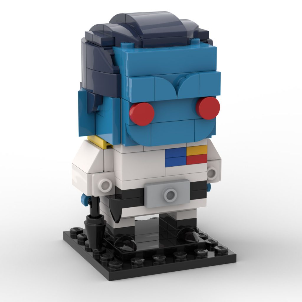 Custom Lego Star Wars Grand Admiral Thrawn Brickheadz Instructions