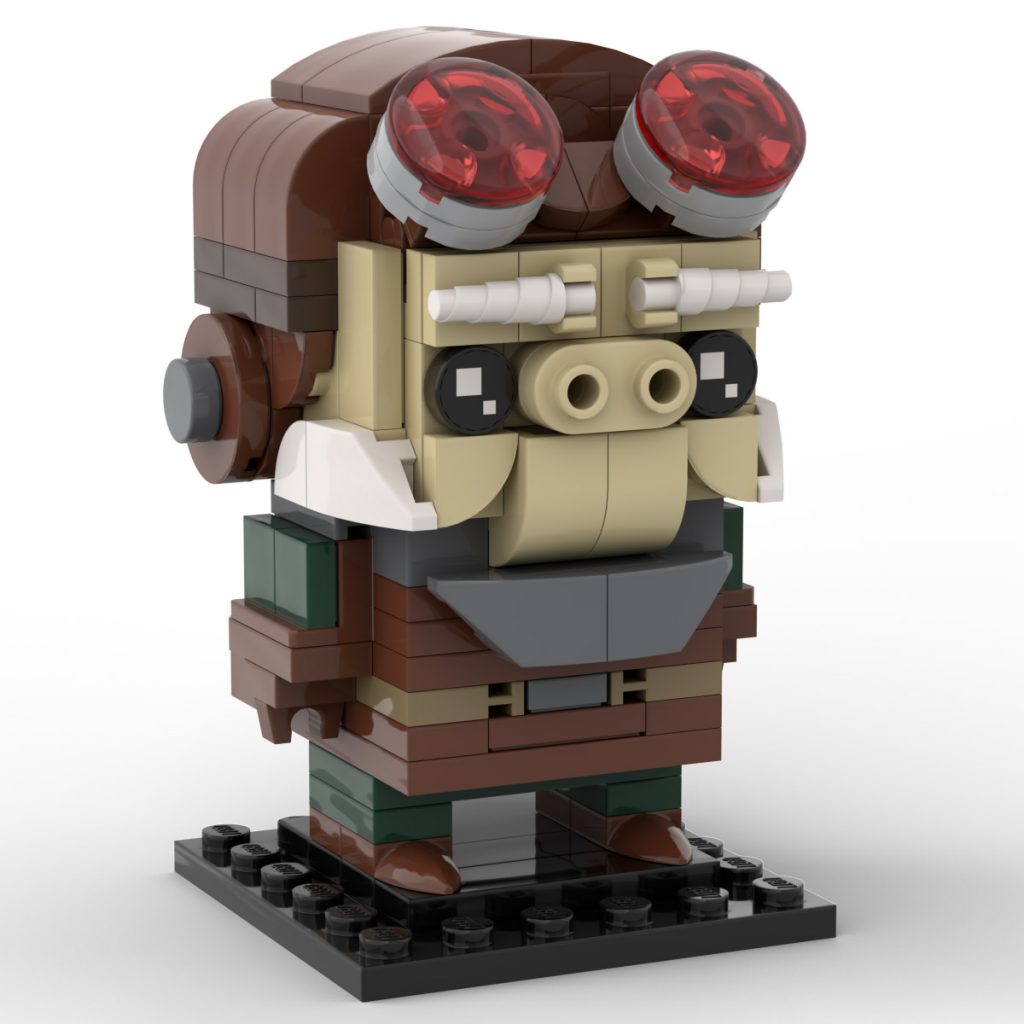 Lego Star Wars Kuiil - Mandalorian MOC Custom Brickheadz