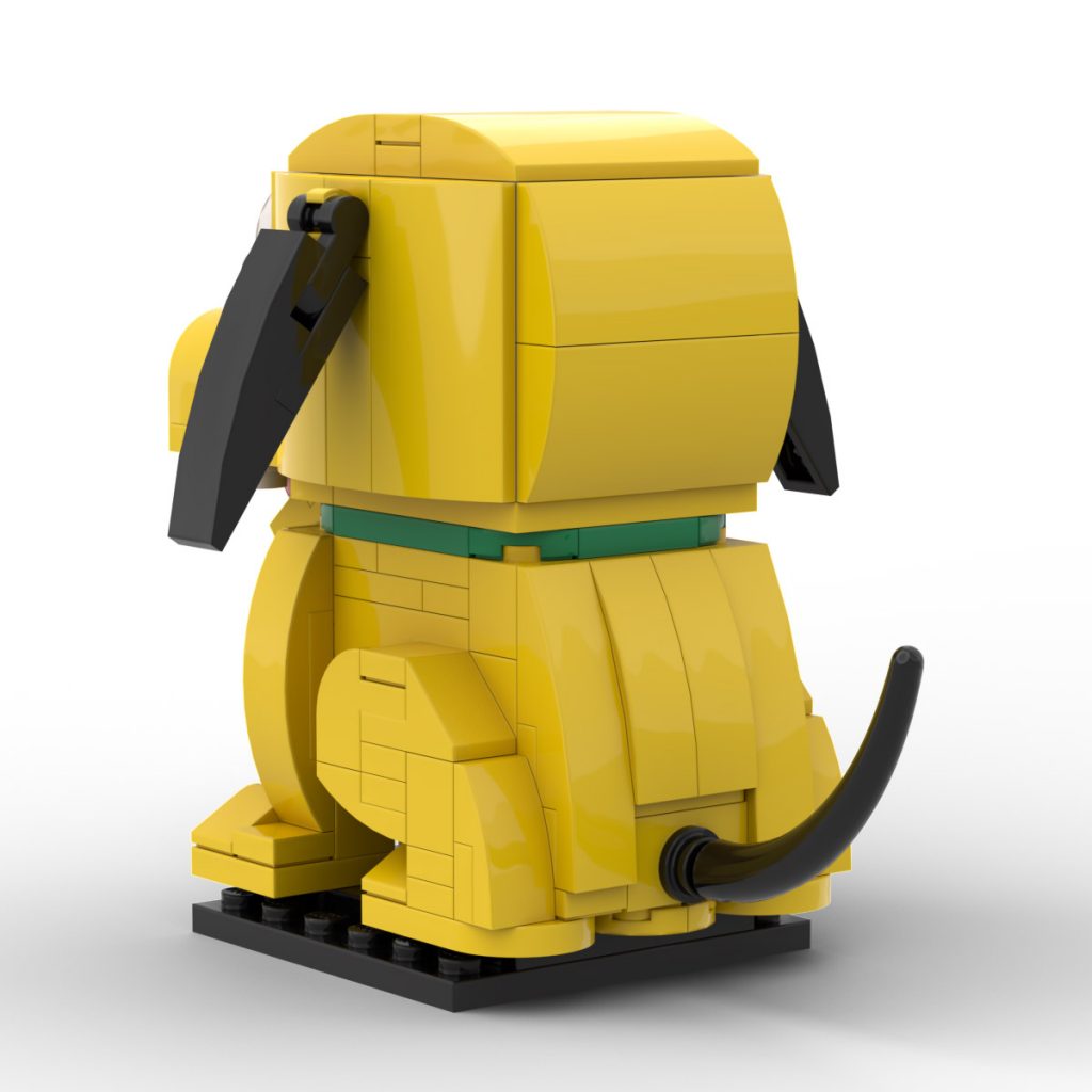Disney Pluto custom MOC Lego Brickheadz Instructions