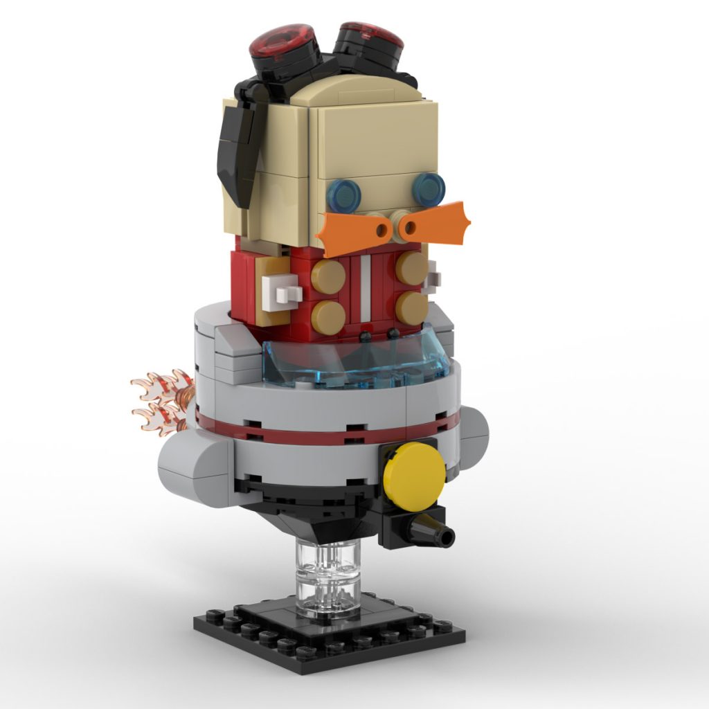 Custom Lego Doctor Eggman Robotnik Ship MOC Brickheadz Instructions