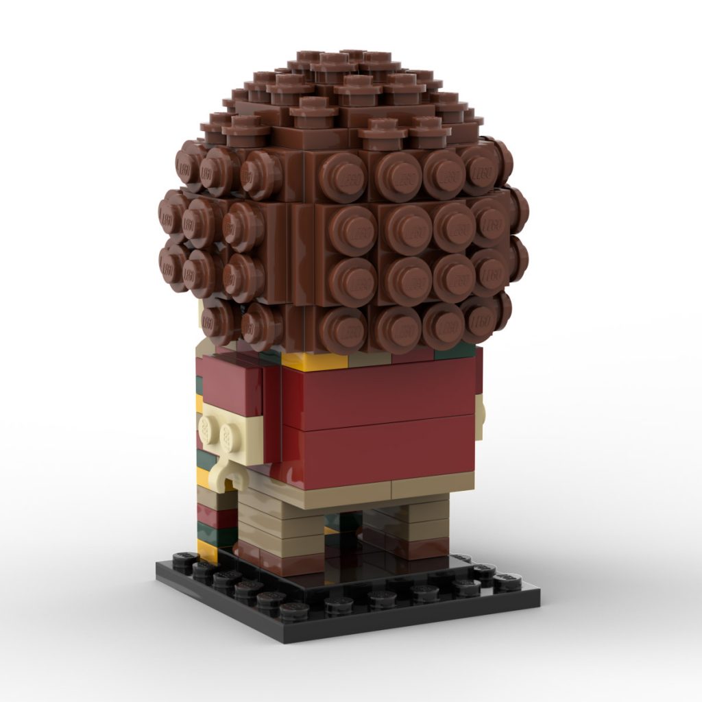 4th Doctor Who Tim Baker MOC Custom Lego Brickheadz instructions