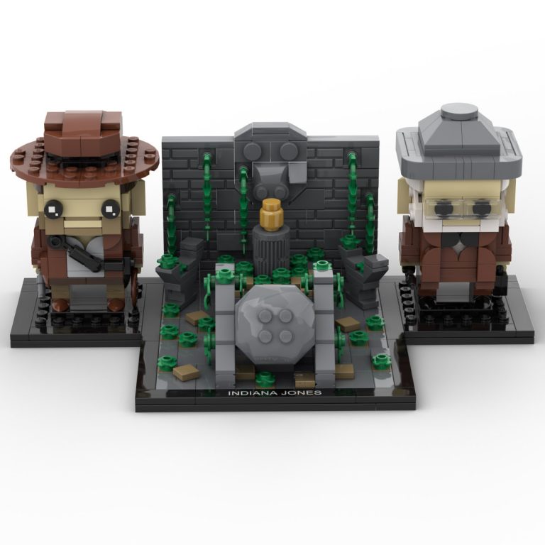 Lego Indiana Jones Display Base - Custom MOC Brickheadz Instructions