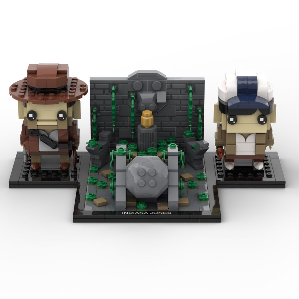Lego Indiana Jones Display Base - Custom MOC Brickheadz Instructions