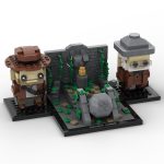 Lego Indiana Jones Display Base - Custom MOC Brickheadz Instructions