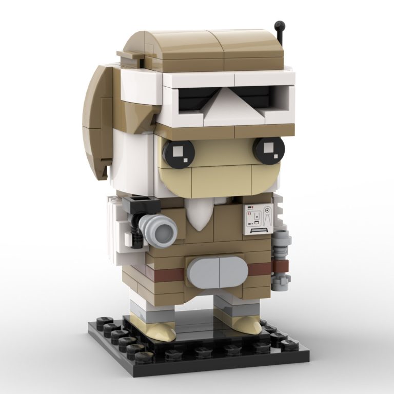 Lego Star Wars Luke Skywalker Hoth Outfit - MOC Brickheadz Instructions