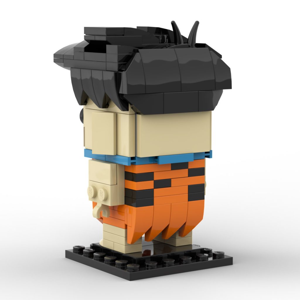 Lego Fred Flintstone - Custom MOC Brickheadz Instructions