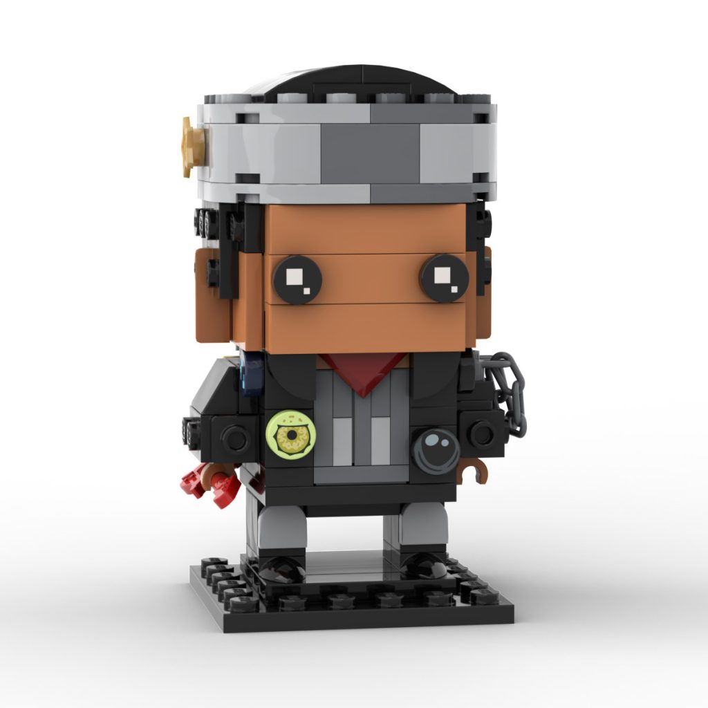 Custom Lego Red Dwarf Dave Lister custom MOC Brickheadz Instructions