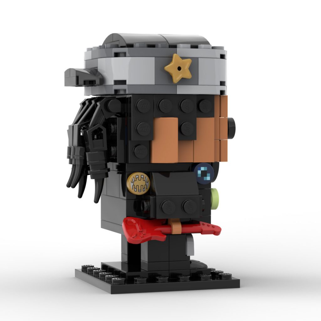 Custom Lego Red Dwarf Dave Lister custom MOC Brickheadz Instructions