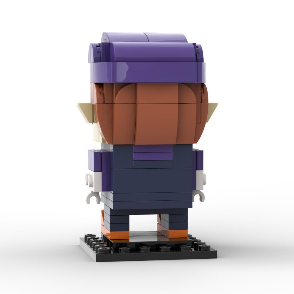 Custom Lego Waluigi Mario Bros MOC Brickheadz Instructions