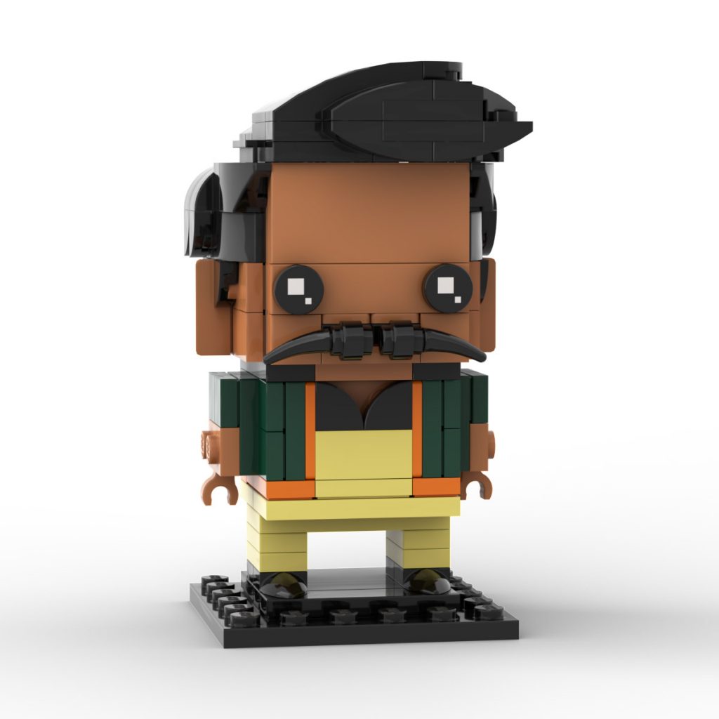 Custom Lego Apu The Simpsons custom Brickheadz Instructions