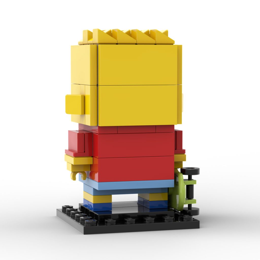 Custom Lego Bart The Simpsons custom Brickheadz Instructions