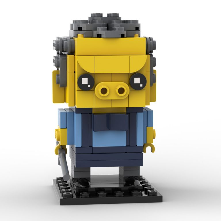 Custom Lego Moe The Simpsons custom Brickheadz Instructions