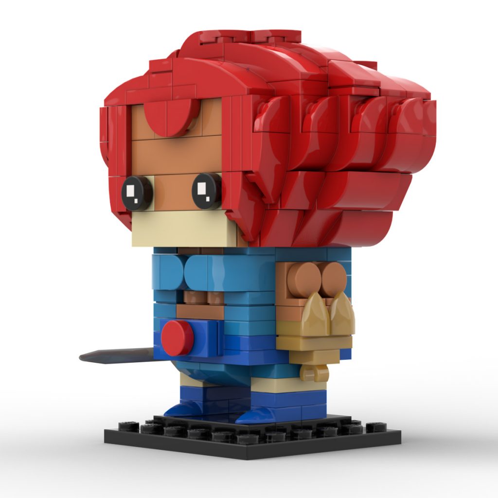 Lego Lion-O Thunderscats - Custom MOC Brickheadz Instructions