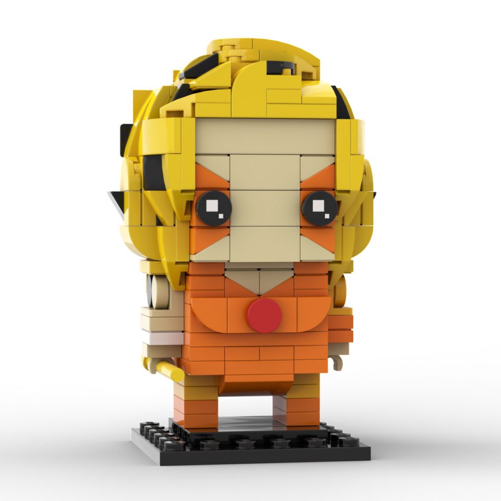 Custom LEGO Thundercats Brickheadz Instructions - Liono - Panthro - 80s