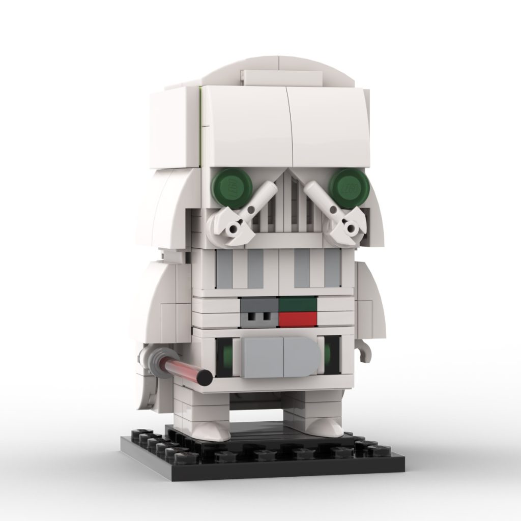 Lego Star Wars White Darth Vader - Custom MOC Brickheadz Instructions